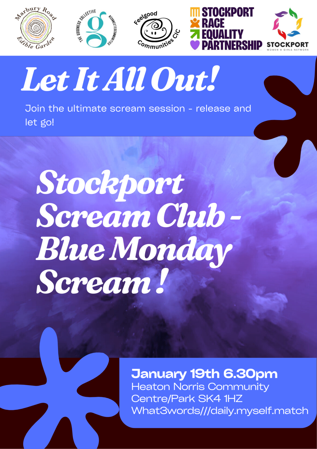 Stockport Scream Club | Guided Stress Release Session